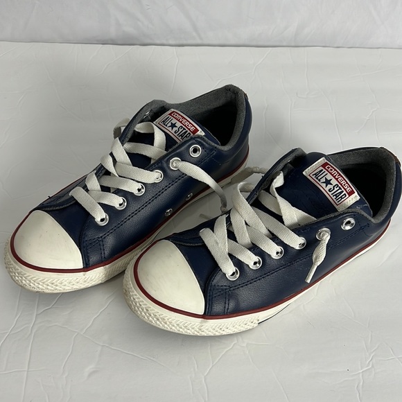 Converse | Shoes | Converse Navy Blue Leather All Star | Poshmark